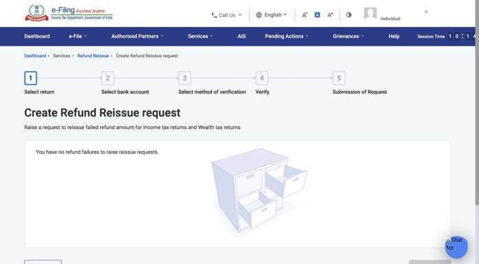 How to Raise Refund Reissue Request on Income Tax Department Website ...